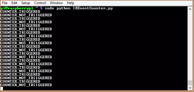 การสร้างตัวควบคุม Raspberry Pi: ตัวนับเหตุการณ์ระยะไกล IR 12586_12