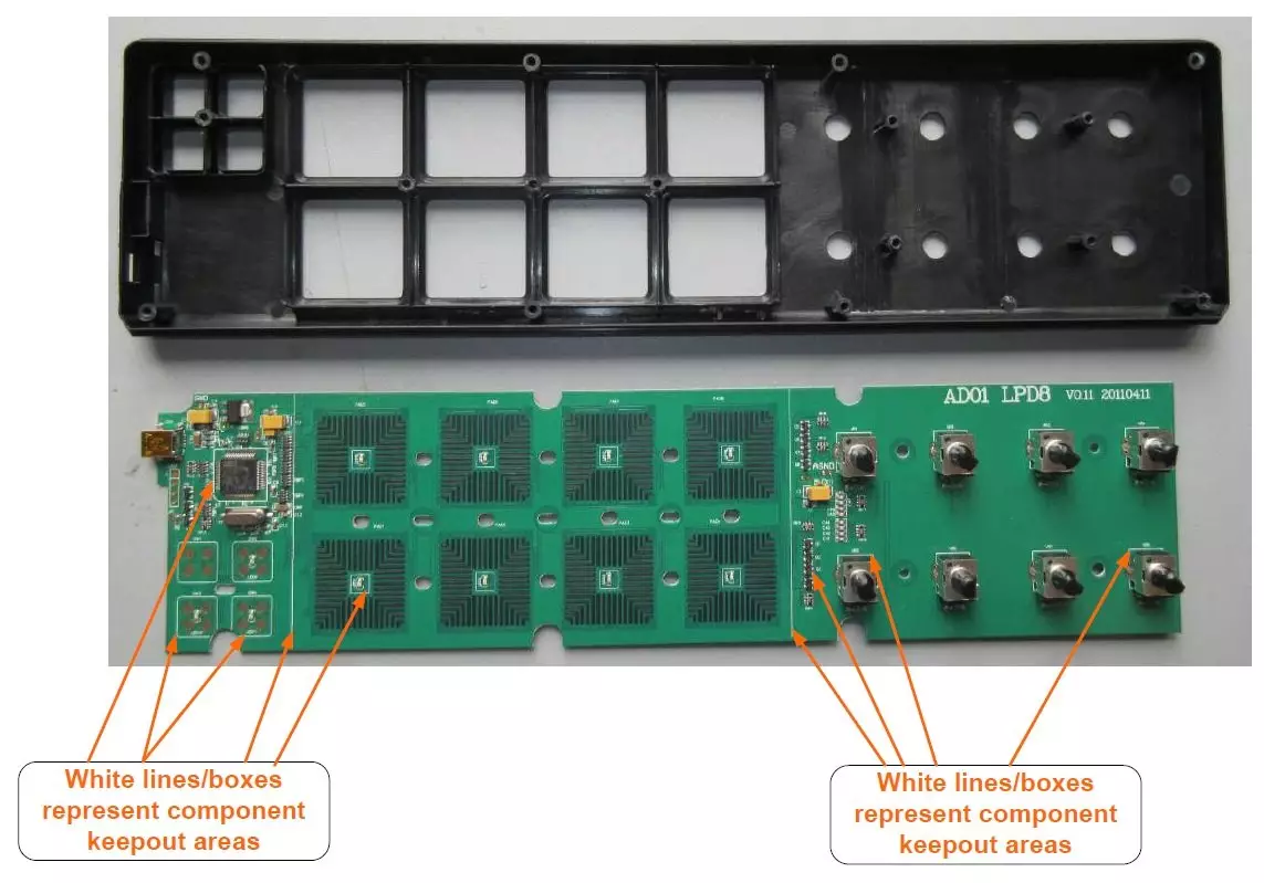 Teardown torek: Krmilnik za prenosno ploščo Akai LPD8 1301_7