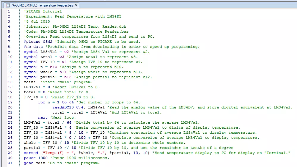 Mampiasà Microcontroller PICAXE hamakiana sy hanehoana ny maripana 15002_5