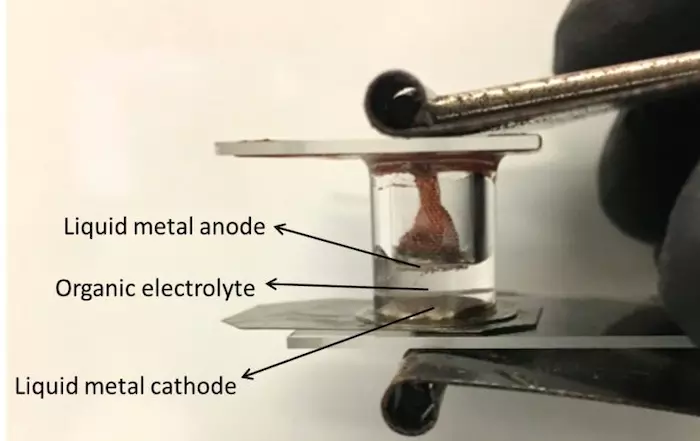 Werkelijk beeld van de batterij