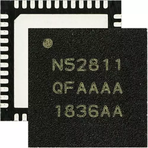 το πακέτο SoC nRF52811 WLCSP.