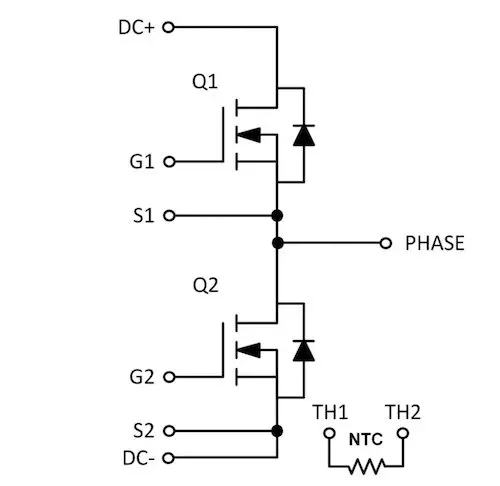 NXH006P120MNF2 סכעמאַטיש דיאַגראַמע.