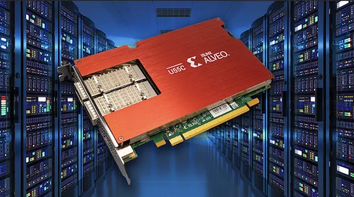 Xilinx دىن كەلگەن Alveo U55C تېزلەتكۈچ كارتىسى