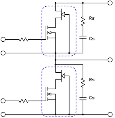 SiC JFET cascode UF3C hallef Bréck mat snubbers