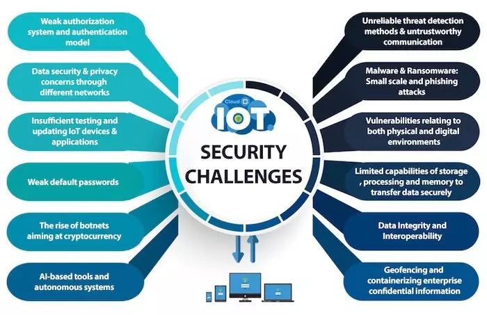 Exemple de riscos de seguretat d'IoT.