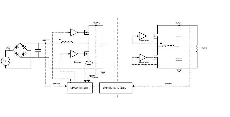 Ma Schematics Osavuta a SmartEgg AC/DC Converter. Chithunzi chogwiritsidwa ntchito mothandizidwa ndi Eggtronics