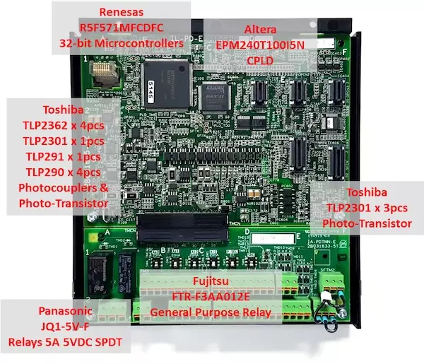 Hitachi SJ serisi p1 ana kontrol kartı