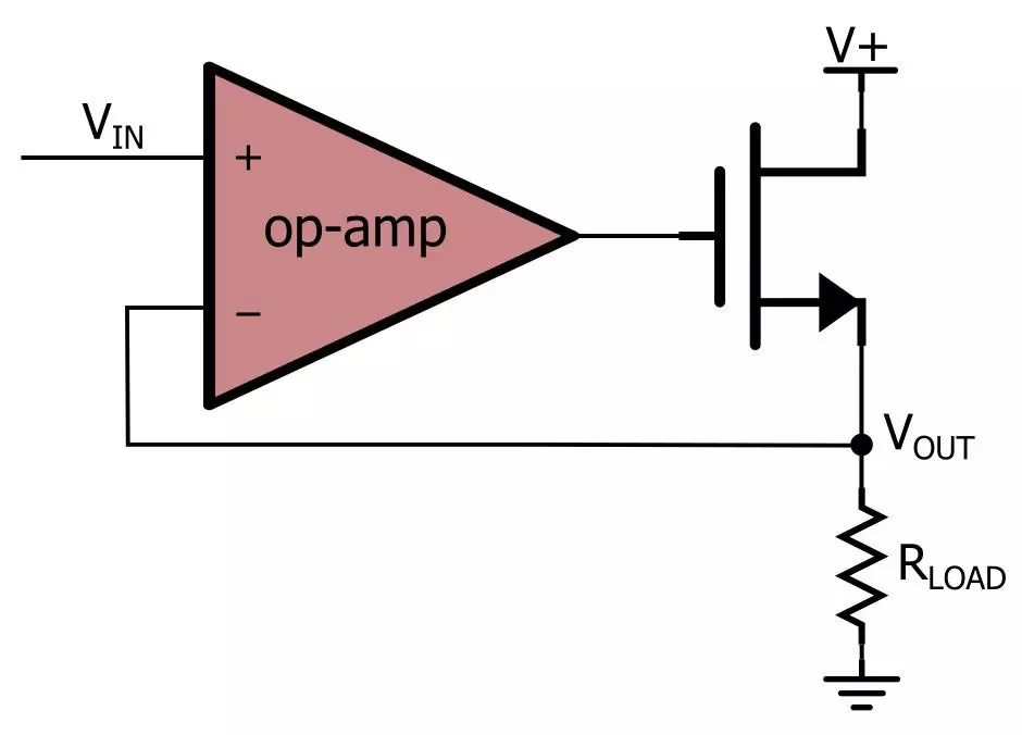 Paano Mag-buffer ng Op-Amp Output para sa Mas Mataas na Agos, Bahagi 3 3769_1