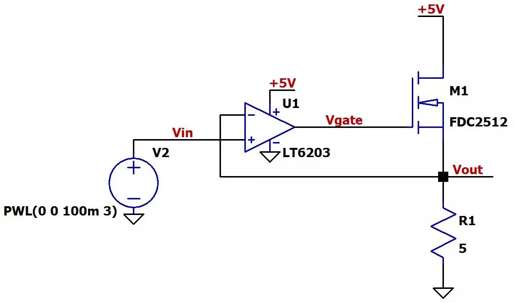 Paano Mag-buffer ng Op-Amp Output para sa Mas Mataas na Agos, Bahagi 3 3769_2