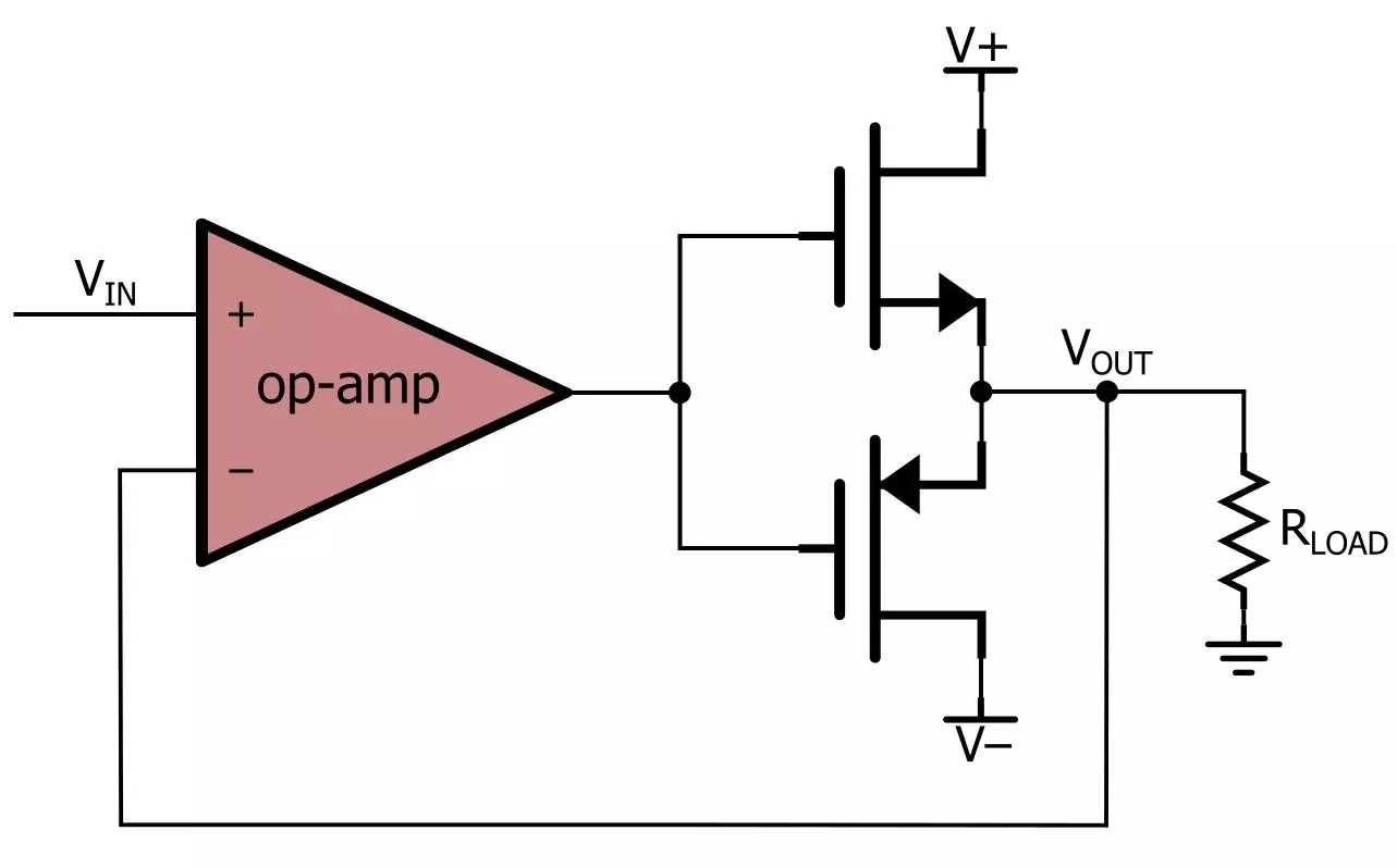 Paano Mag-buffer ng Op-Amp Output para sa Mas Mataas na Agos, Bahagi 3 3769_6