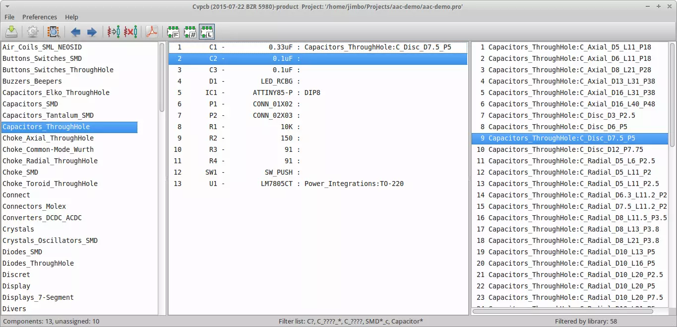 ข้อมูลเบื้องต้นเกี่ยวกับ KiCad บน Ubuntu 3833_17