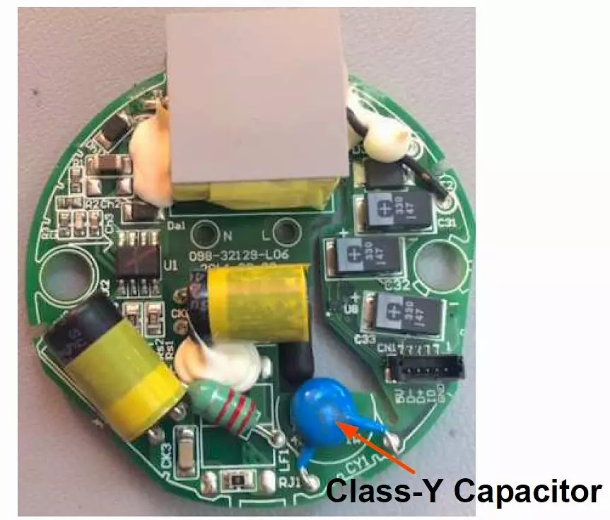 ตัวเก็บประจุความปลอดภัยอันดับแรก: ตัวเก็บประจุ Class-X และ Class-Y 3960_1