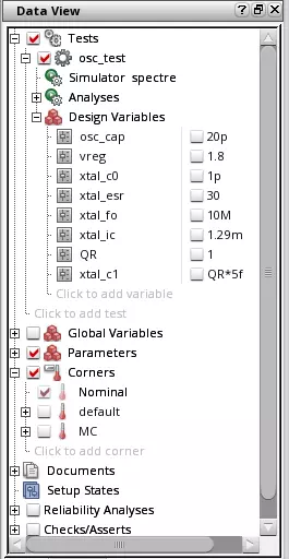 Captură de ecran pentru configurarea simularii