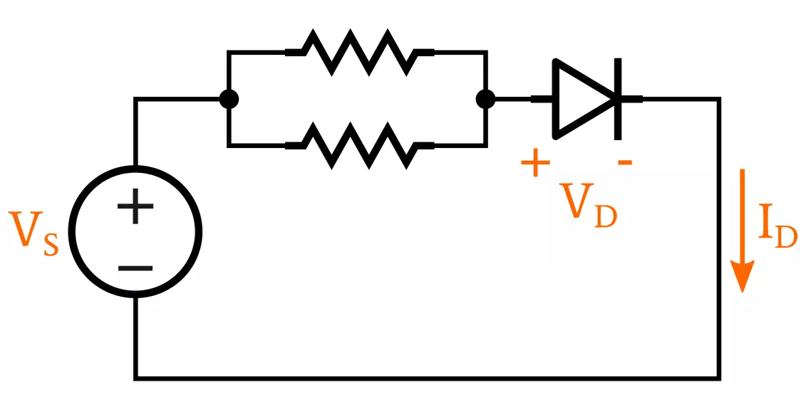 Ejemplo de circuito de diodo