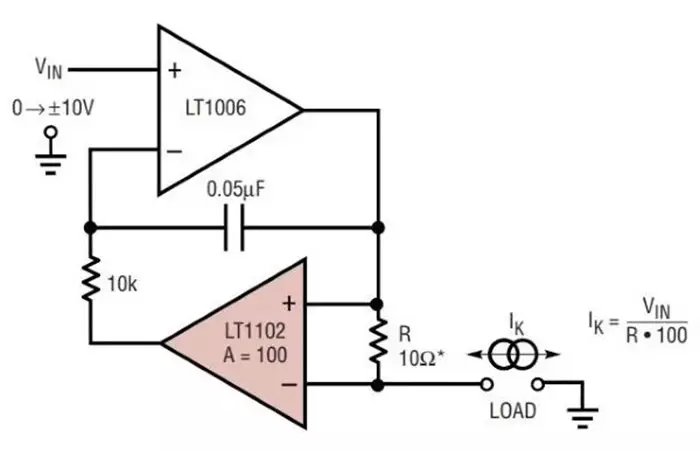 Op-Amps सह अचूक वर्तमान पंप कसे डिझाइन करावे 4419_2