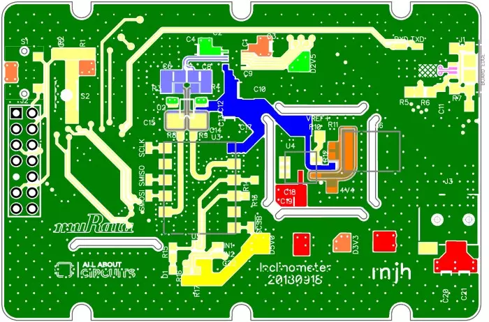 Hogyan tervezzünk precíz dőlésmérőt egyedi PCB-re 6113_5