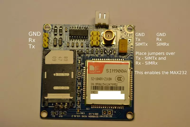 Si të ndezni modulin SIM900A 8139_1