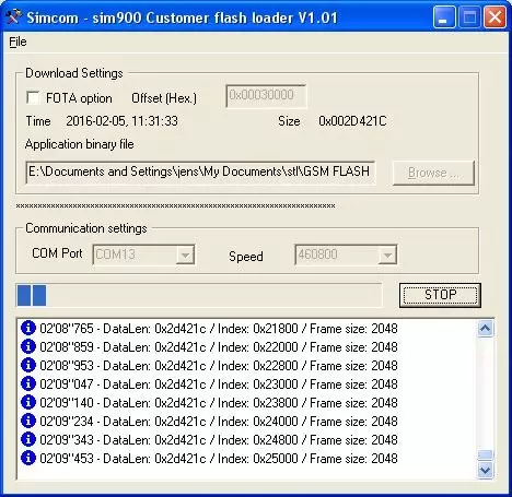 Hoe om die SIM900A-module te flits 8139_9