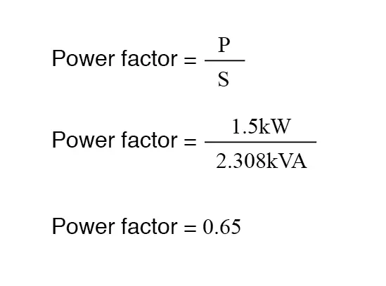 ecuația factorului de putere