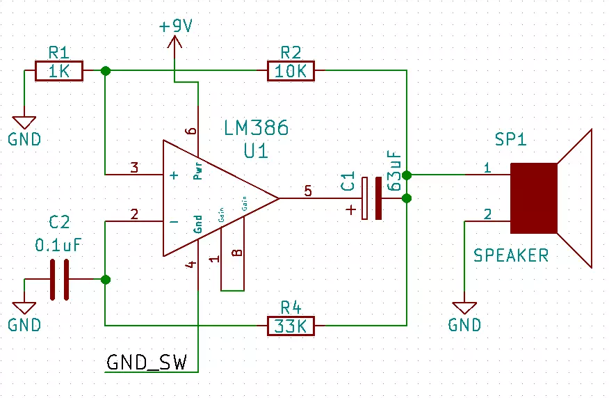 د LM386 امپلیفیر او NPN ټرانزیسټر سره خپل د الارم سیسټم جوړ کړئ 9373_3