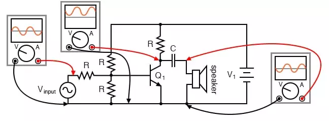 Ho kopanya ha capacitor ho arola DC ho tloha mojaro.