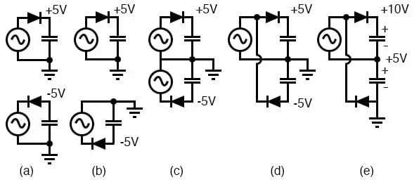 Vizidishi vya Voltage (Doublers, Triplers, Quadruplers, na Zaidi) 9613_5