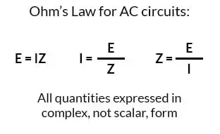 hukum ohm untuk rangkaian ac