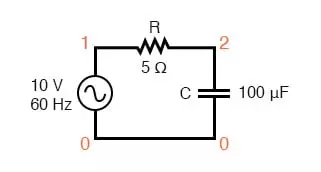 Circuit d'espècies: R-C.